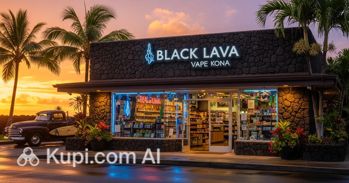 Black Lava Vape Kona: Premium Vape Shop & Lounge in Hawaii